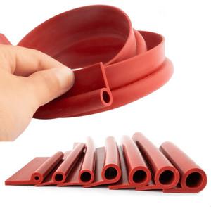 China Heat Resistant High Temperature Extruded P Shaped Oven Door Seal Gasket Strip in Black/White/Red for sale