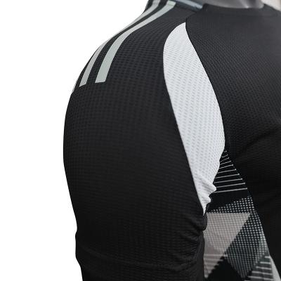 China Schwarz-Grau Algerien Spieler-Version Trikot Unterstützt Gruppenanpassung zu verkaufen