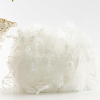 Cina Crimp Polyester Staple Fiber Medium Crimp 1.2-15dtex White Grade A in vendita