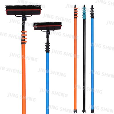 China 50ft Anti-Spin Fibra de Carbono Telescópica Pólus de Limpeza de Janela Para limpeza de janelas de arranha-céu, painéis solares à venda