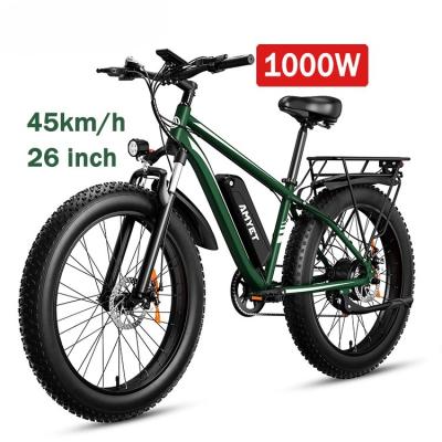 중국 48V 1000W 26 인치 뚱뚱한 타이어 모페드 자전거 6-8h 충전 시간 및 최대 부하 150KG 판매용