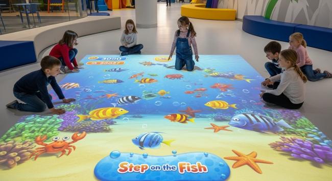 Interactive Floor Projection fish