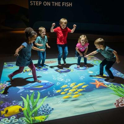 China Juego de Proyección Interactiva en el Suelo: ¡Diversión con Peces al Pisarlos! en venta