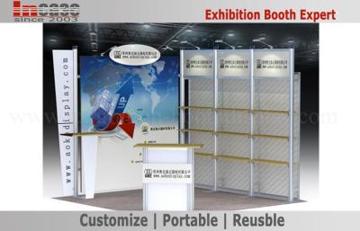 China suporte modular popular da cabine do sistema da exposição 3x3 reciclável à venda