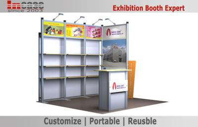 China Exposição fácil da cabine do envoltório 10X10, exposição portátil da cabine da feira profissional à venda
