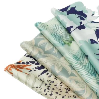 China Recycled 3D Digital Printsilky Satin Customized Printed Matte Silk GA Silk Satin Fabric Satin 100% Polyester Digital Printing for sale