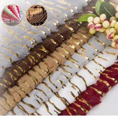 China Recycled Factory Direct Sale Cheap Custom Soft 100 Polyester Recycled PV Velvet Fabric for Sofa, Polyester Golden Bronze Fabric for sale