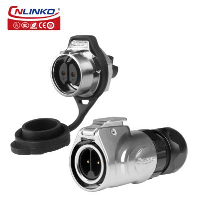 China Cnlinko Connector Manufacturer LP-16-2 Pin Metal Wiring Screw Waterproof Aviation Plug Waterproof Connector Ip68 for sale