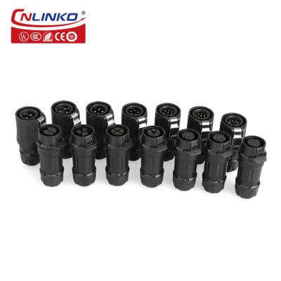China Cnlinko LP16 Connectors Plastic Connector 2 3 4 5 7 8 9 Pin Waterproof Plug Wire Connector for sale