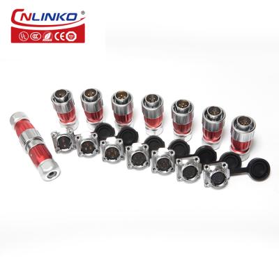 China CNLINKO DH24 2 3 4 5 7 9 12 Pin Power Connector IP68 Waterproof Connector for sale