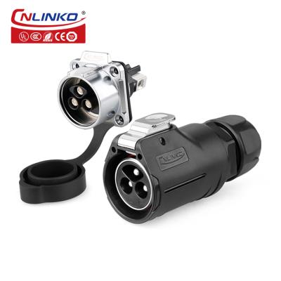 China CNLINKO 3 Pin Male Female Industry Application Power Waterproof Connectors 3 Phase Plug System Connector for sale