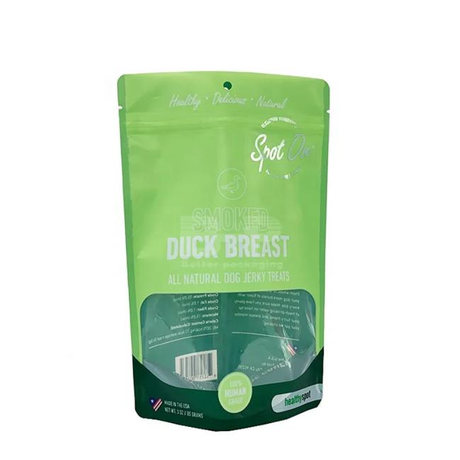 Packaging bag with tear notch