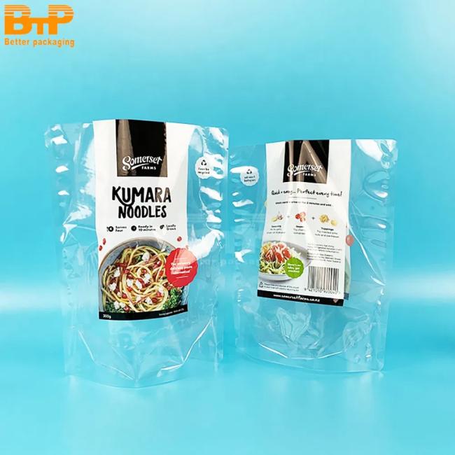 Custom packaging with zipper closure