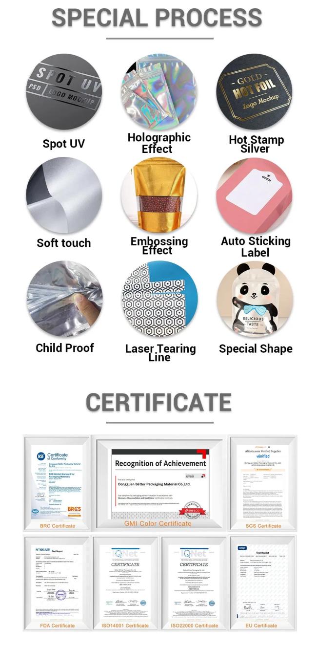 Custom printed plastic packaging film sample 9