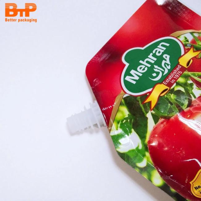 Beverage packaging spout pouch design