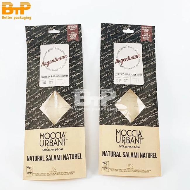 Custom printed packaging with zipper closure