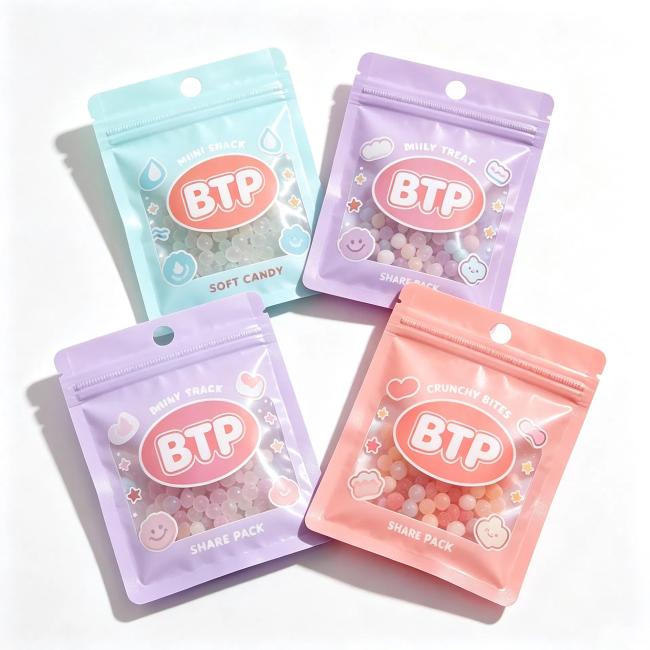 Three side sealed packaging bags