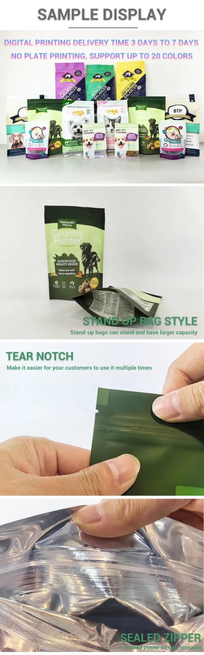Mylar plastic packaging with tear notch
