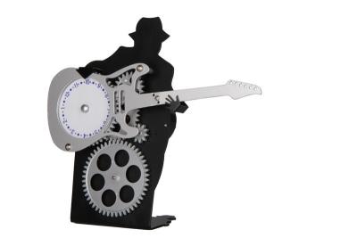 Cina Orologio da tavolino della chitarra dell'ingranaggio dell'ABS della decorazione della novità per l'ufficio in vendita