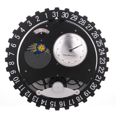 Chine Horloge murale multi ronde de vitesse de Fuction avec des fuseaux horaires multiples pour le bureau HY-G093 à vendre