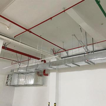 Seismic Bracket installation example showing structural support