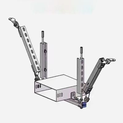 Sturdy Seismic Support For Cable Tray Bolted Installation Seismic Pipe Bracing