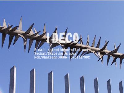 Китай Hot-dipped Galvanized Single Rota Spike Security Toppings, Fence Razor Spikes, Rotary/Rotating Wall Spikes продается