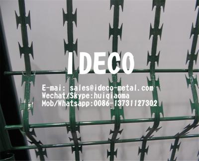 Китай Straight Line Razor Wire Welded Mesh Panels, Welded Razor Mesh Fencing, Barbed Razor Mesh Fences продается