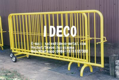 Китай Temporary Fences, Movable/Mobile Steel Barricades, Portable Crowd Control Barriers with Rollers/Wheel Base продается