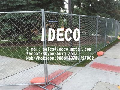 Китай Temporary Chain Link Fence Panel with Stands, Portable Steel Construction Sites Barriers, Road Safety Fencing продается