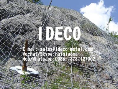 Китай Сети веревочки СПАЙДЕРА спиральн, Rockfall задрапировывают систему, раскосное плетение провода продается