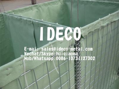 Китай Hesco Flood Control Barriers in Stock, Wire Mesh Welded Gabion Baskets with Geotextile, Hesco Bastion Concertainers продается