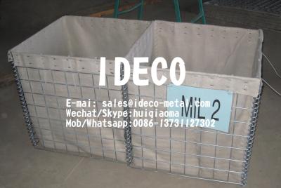 Китай HESCO Bastion Gabion Barriers, HESCO Wire Mesh Container for Military Fortification, Temporary Defence Dike Walls продается