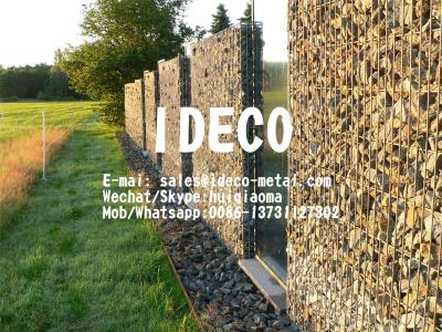 Китай Architectural Gabion Cladding Retaining Wall, Garden Gabion Baskets Boxes, Gabion Fences, Wire Mesh Welded Stone Cages продается