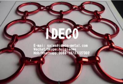 Китай Decorative Ring Mesh Curtain, Brass/Copper Ring Mesh Curtain, Round Closed Ring Link Chain Curtains продается