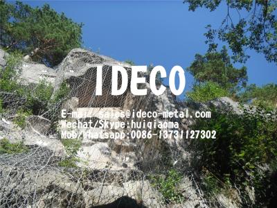 Китай Wire Rope Reinforced Hexagonal Mesh Rockfall Barriers, Debris Fall Resisting Drapery Mesh Nets, Steelgrids продается
