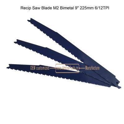 China Recip Saw Blade M2 Bimetal 9" 225mm 6/12TPI ,Reciprocating ,power Tools for sale