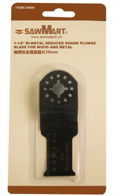 1-1/8 in. Bi-metal reduced shank plunge blade for wood and metal