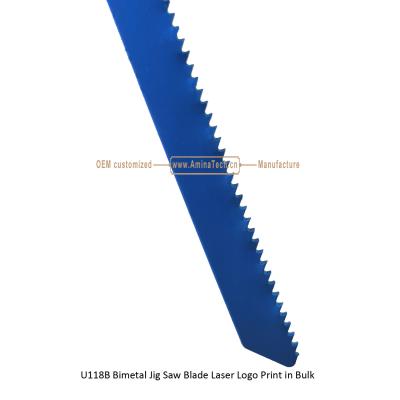 China U118B Bimetal Jig Saw Blade Laser Logo Print in Bulk,Reciprocating Saw Blade ,Power Tools for sale
