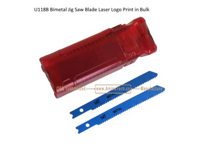 China U118B Bimetal Jig Saw Blade Laser Logo Print in Bulk,Reciprocating Saw Blade ,Power Tools for sale