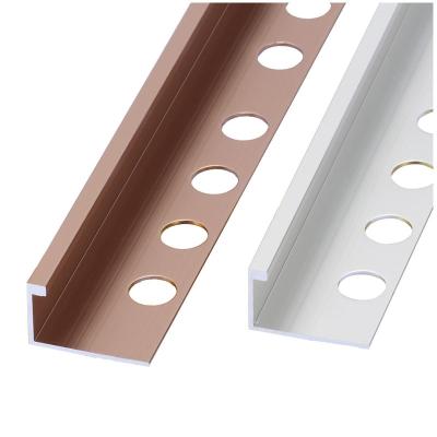 China A telha da borda do quadrado de Chrome apara a casa em forma de L de alumínio da guarnição de 10mm decorativa à venda