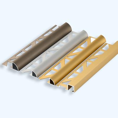 Китай Почистьте украшение щеткой отделки плитки края круга золота 10mm Chrome продается