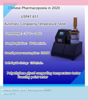China Clorophenol Tester de temperatura de congestión Tester de punto de congelación farmacéutico en venta