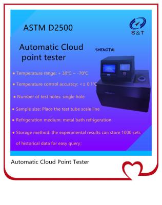 Chine ASTM D2500 Appareil d'essai du pétrole Testeur automatique de points nuageux à vendre
