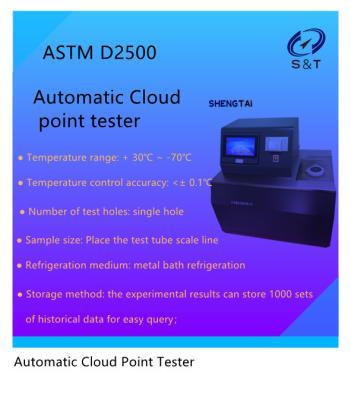 Chine ASTM D2500 Appareil d'essai du pétrole Testeur automatique de points nuageux à vendre