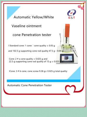 중국 의약품 시험 기기 자동 바젤린 연약 콘 침투 검사기 판매용