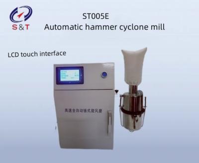 China Instrumento de ensayo de harina martillo automático de molino de ciclones pantalla LCD en venta