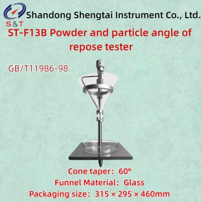 Cina GB/T11986 Testatore dell'angolo di riposo delle polveri e delle particelle con cono con una staffa a 60° in acciaio inossidabile in vendita