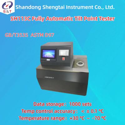 China Instrumento de medición del punto de vertido totalmente automático de agujero único ASTM D97 1000 conjuntos Almacenamiento de datos en venta