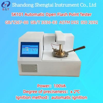 China Probador automático de punto de inflamación con pantalla LCD RT ~ 400℃ Enfriamiento por aire forzado ASTM D92 en venta